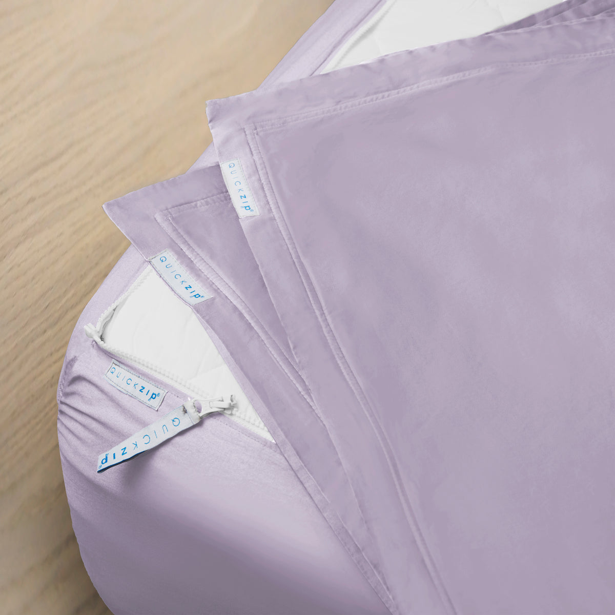 Percale Cotton Zip Sheet Starter Pack from QuickZip Sheet Company