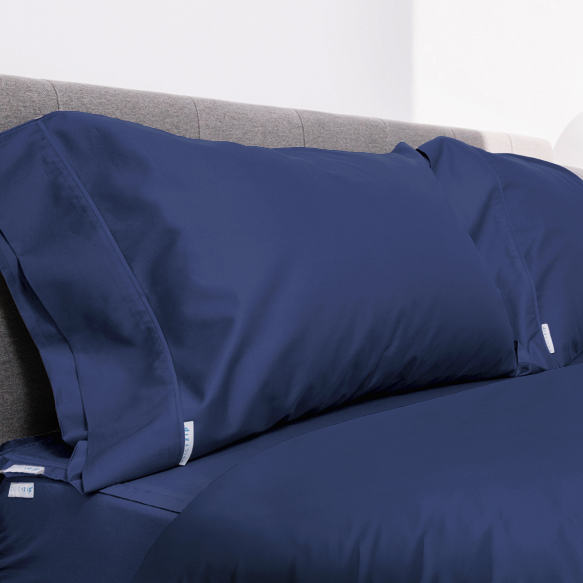 Queen Percale Cotton Zip Sheet Starter Pack from QuickZip Sheet Company