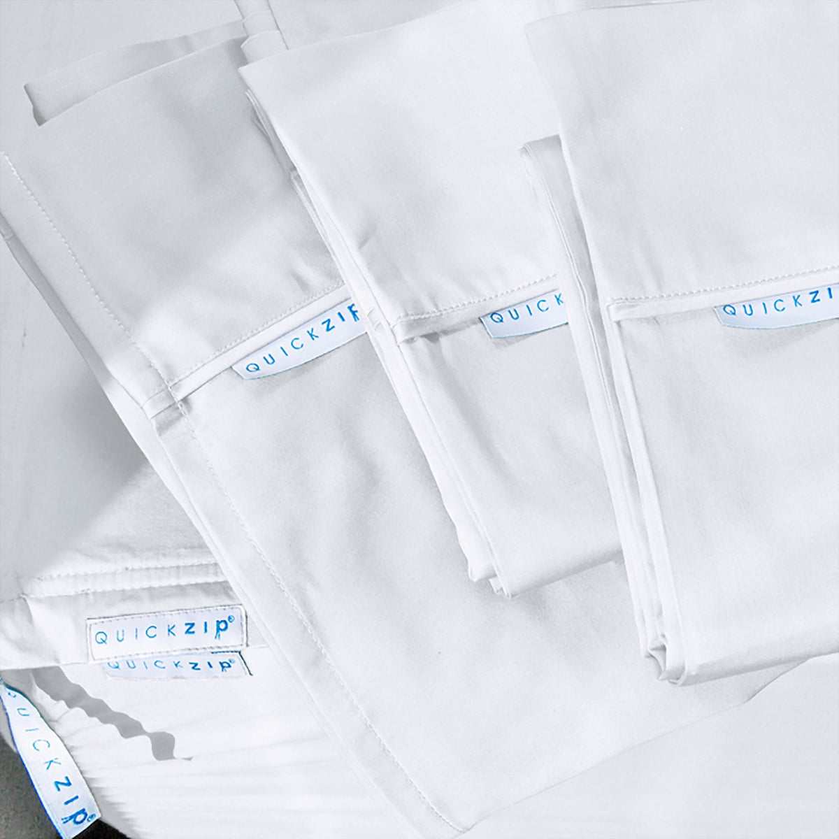 Queen Percale Cotton Zip Sheet Starter Pack from QuickZip Sheet Company